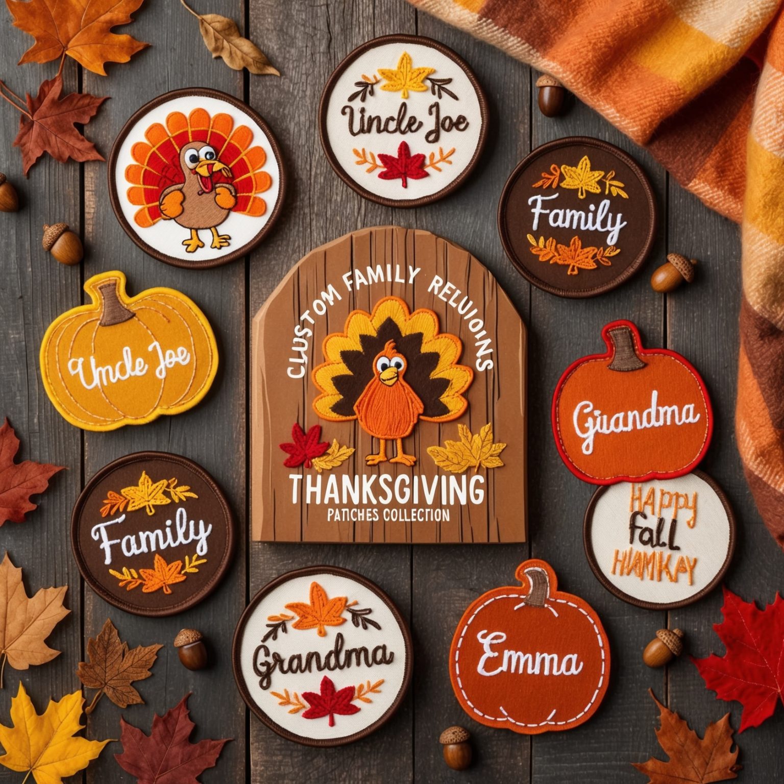 Celebrate Family Bonds with Custom Patches for Thanksgiving Reunions ...