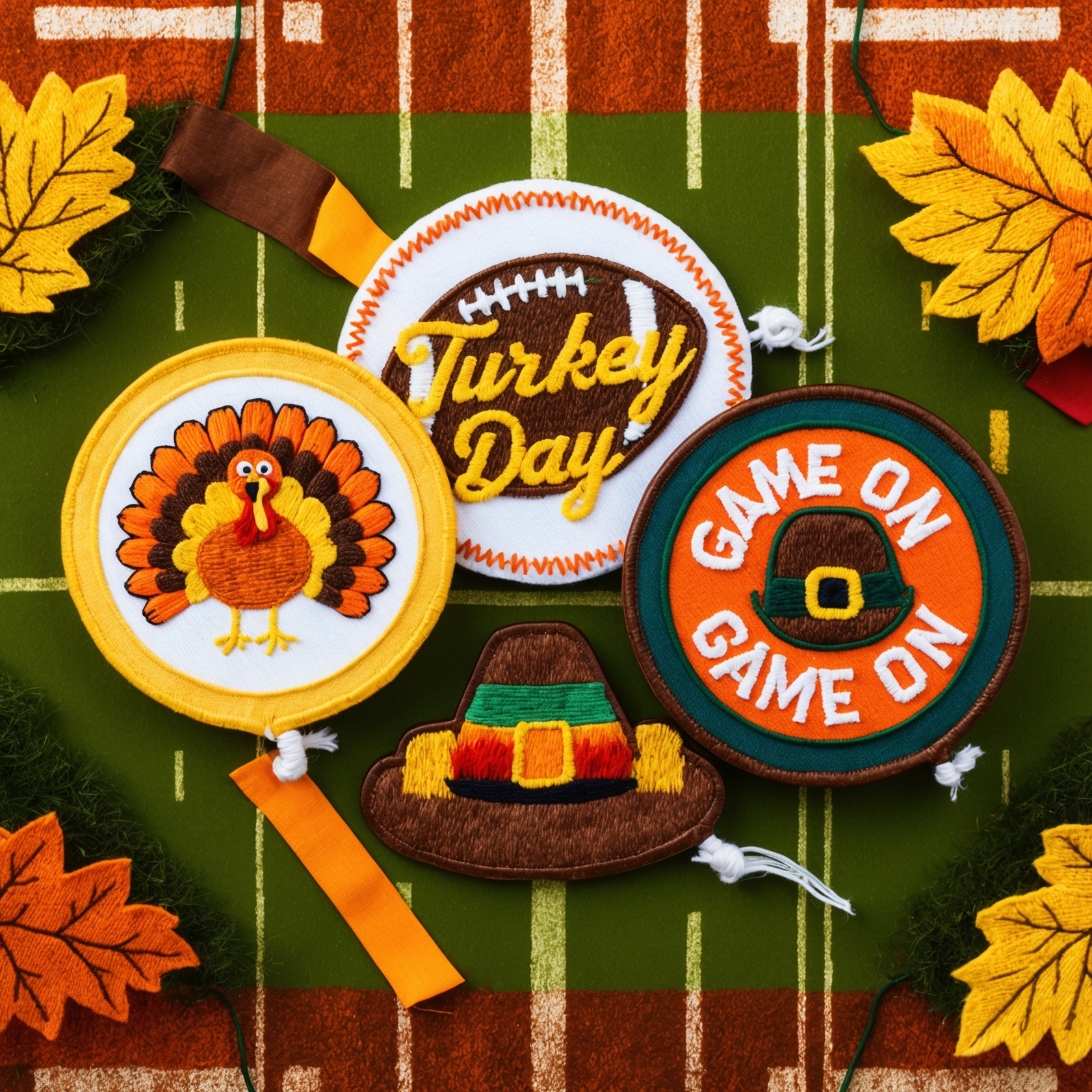 Unite the Team and Awesome Fans with Thanksgiving-Themed Patches for ...